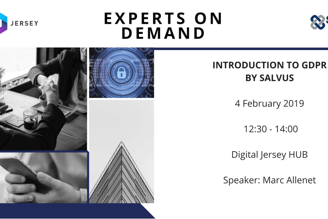 Experts on Demand - introduction to GDPR | Digital Jersey